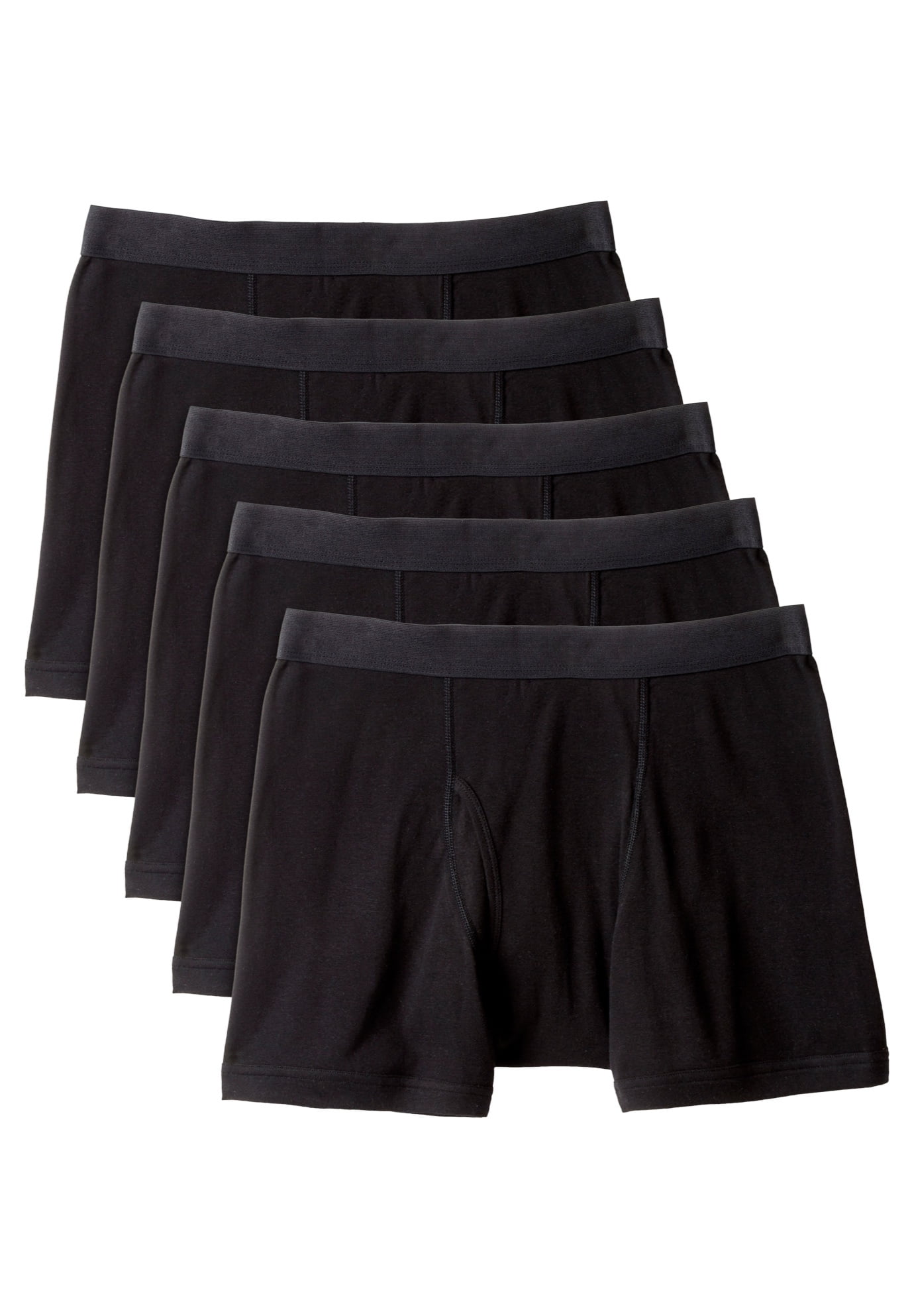 KingSize Men's Big & Tall Cotton Boxer Briefs 5-Pack - Walmart.com