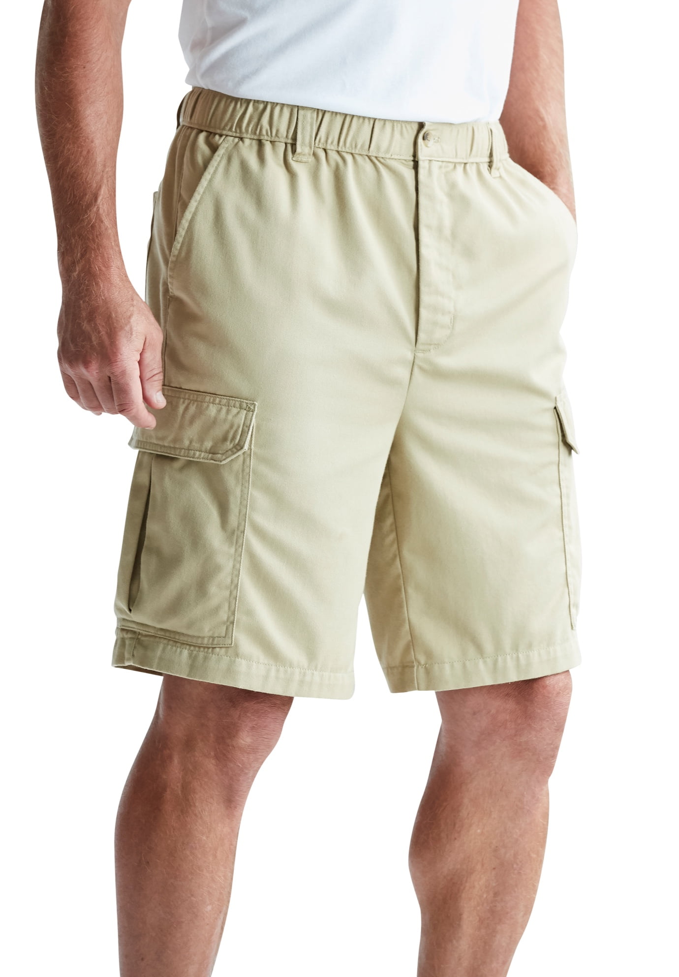 KingSize Men's Big & Tall Knockarounds 8" Full-Elastic Cargo Shorts ...