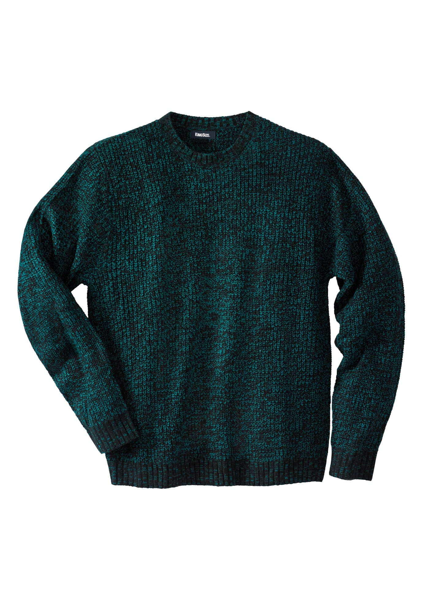 KingSize Men's Big & Tall Shaker Knit Crewneck Sweater - Walmart.com