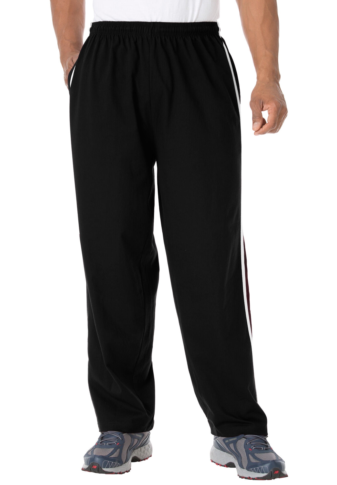Kingsize Men's Big & Tall Striped Lightweight Sweatpants - Walmart.com