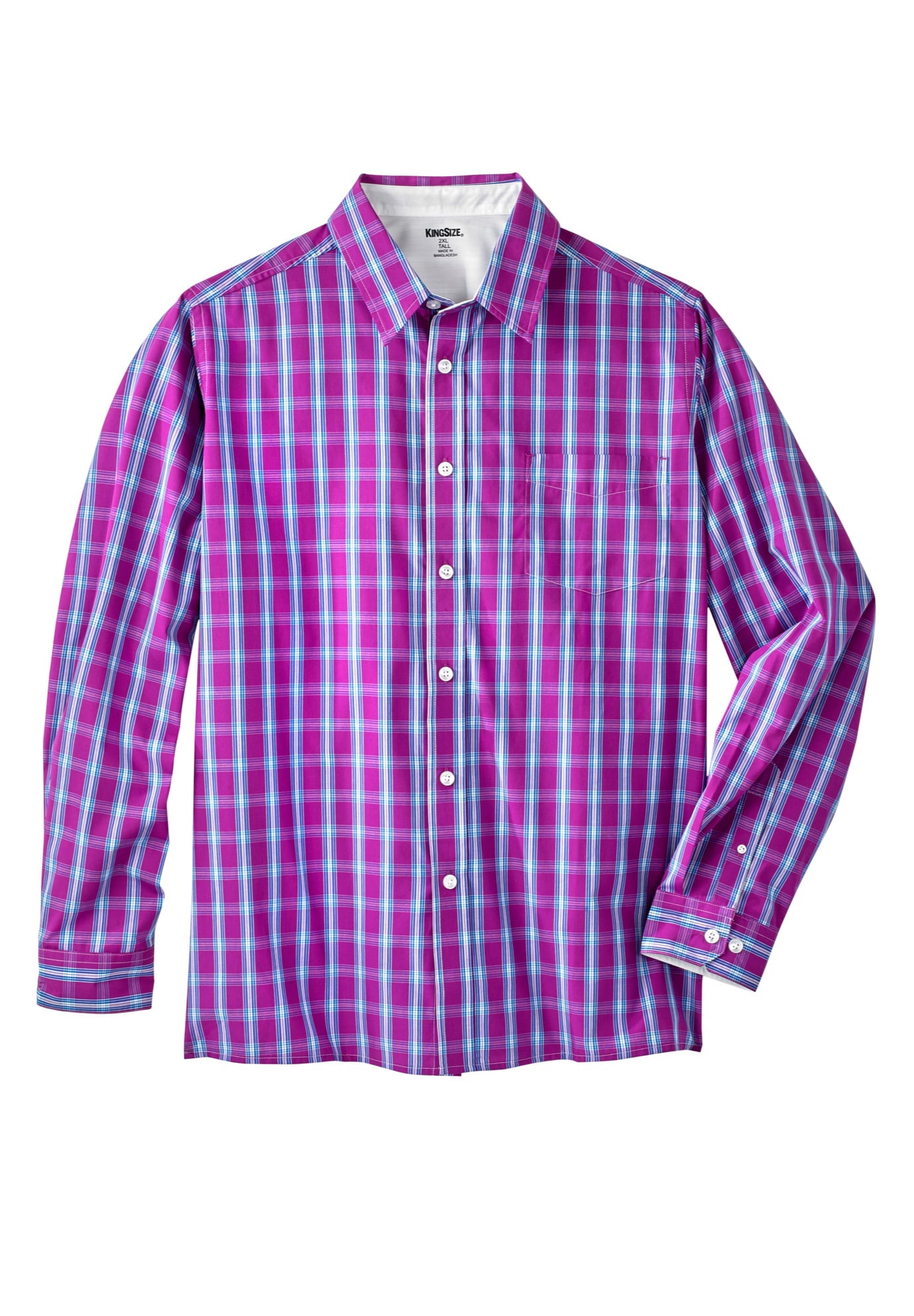 KingSize Men's Big & Tall The No-Tuck Casual Shirt - Walmart.com