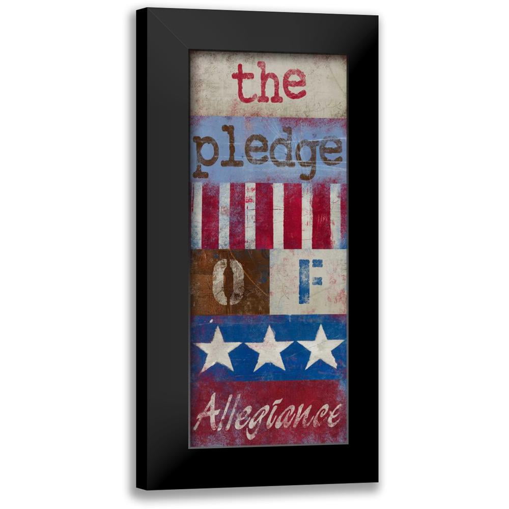 Kingsley 10x18 Black Modern Framed Museum Art Print Titled - The Pledge ...