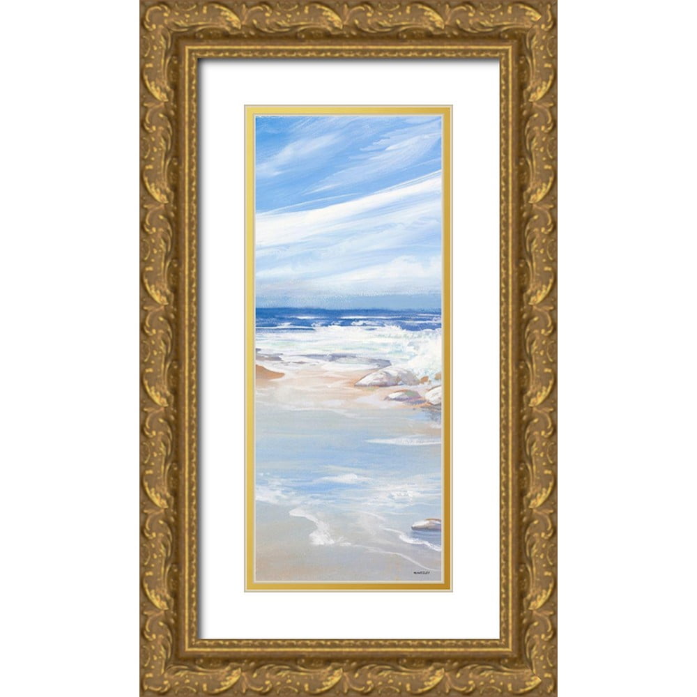 Kingsley 10x18 Gold Ornate Wood Framed with Double Matting Museum Art ...