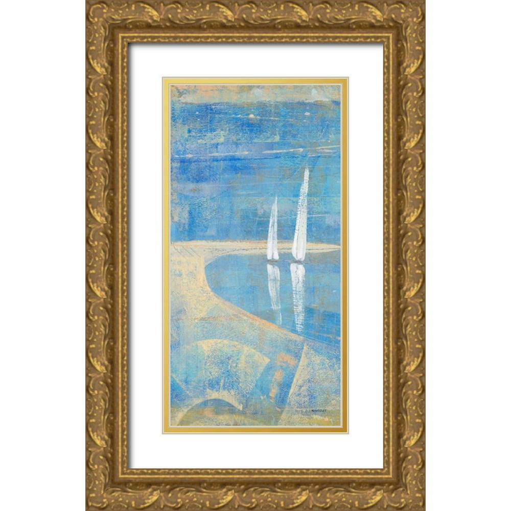 Kingsley 11x18 Gold Ornate Wood Framed with Double Matting Museum Art ...