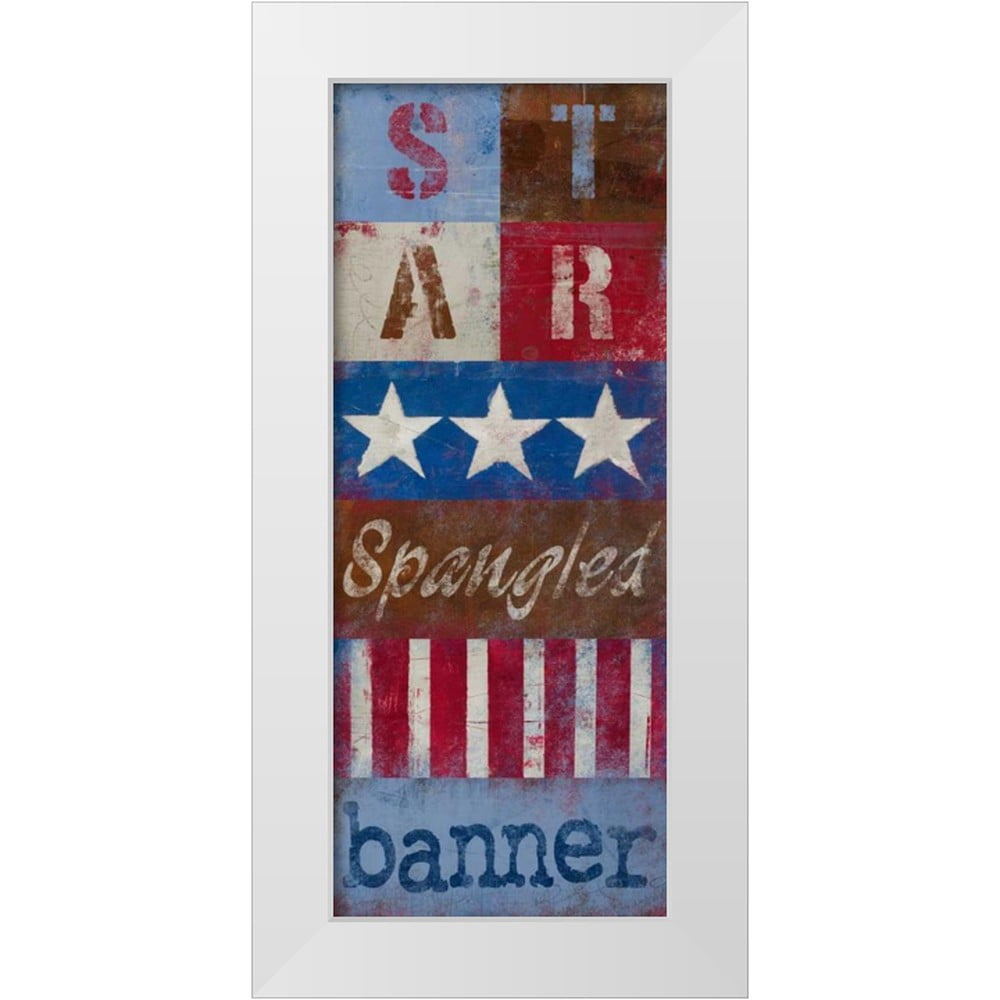 Kingsley 12x24 White Modern Wood Framed Museum Art Print Titled - Star ...