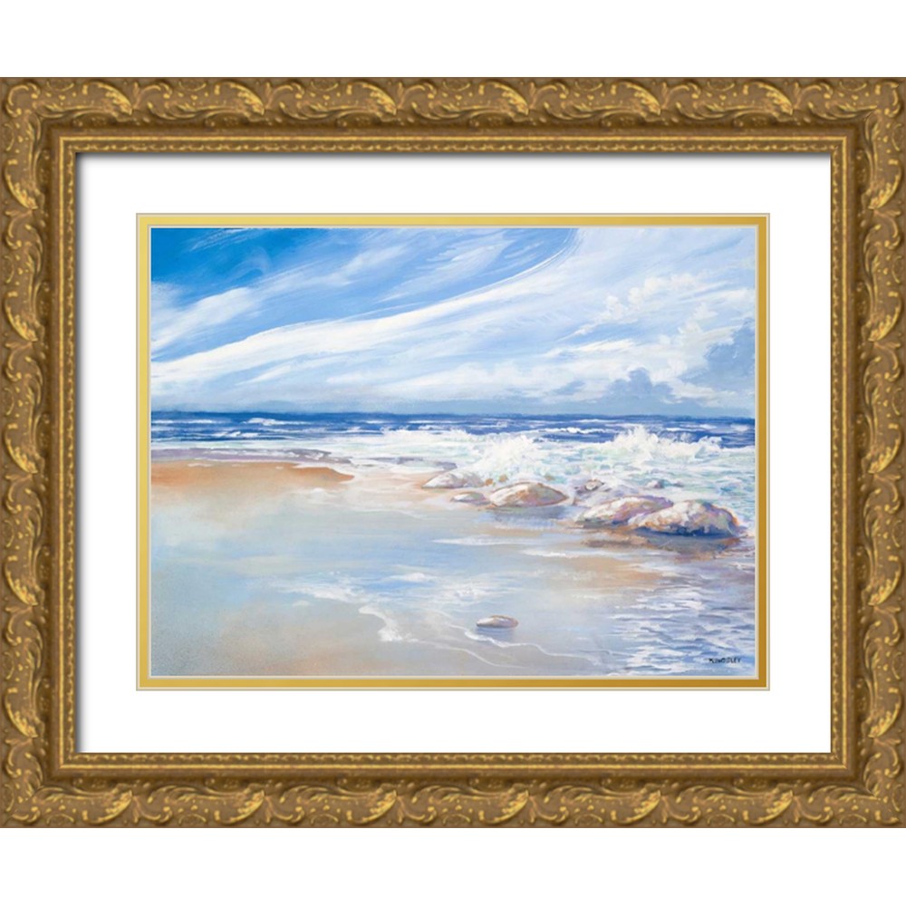 Kingsley 14x11 Gold Ornate Wood Framed with Double Matting Museum Art ...