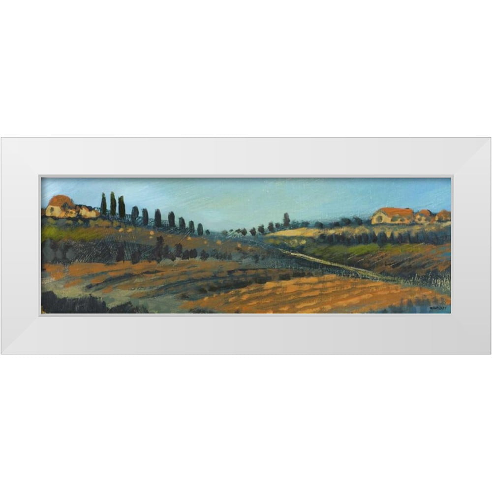 Kingsley 18x9 White Modern Wood Framed Museum Art Print Titled - Italy ...