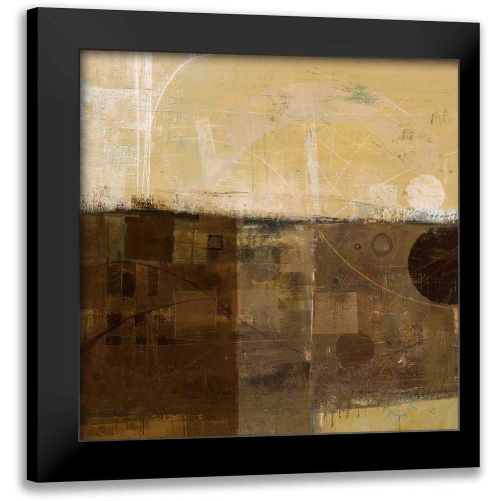 Kingsley 20x20 Black Modern Framed Museum Art Print Titled - Theory II ...