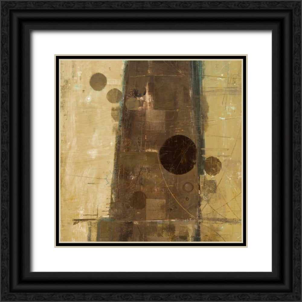 Kingsley 20x20 Black Ornate Wood Framed with Double Matting Museum Art ...
