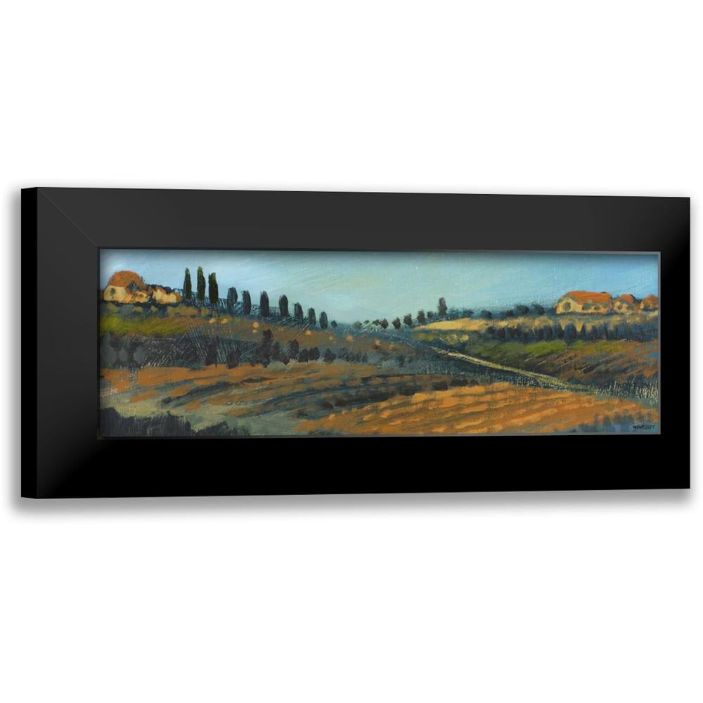 Kingsley 24x11 Black Modern Framed Museum Art Print Titled - Italy I ...