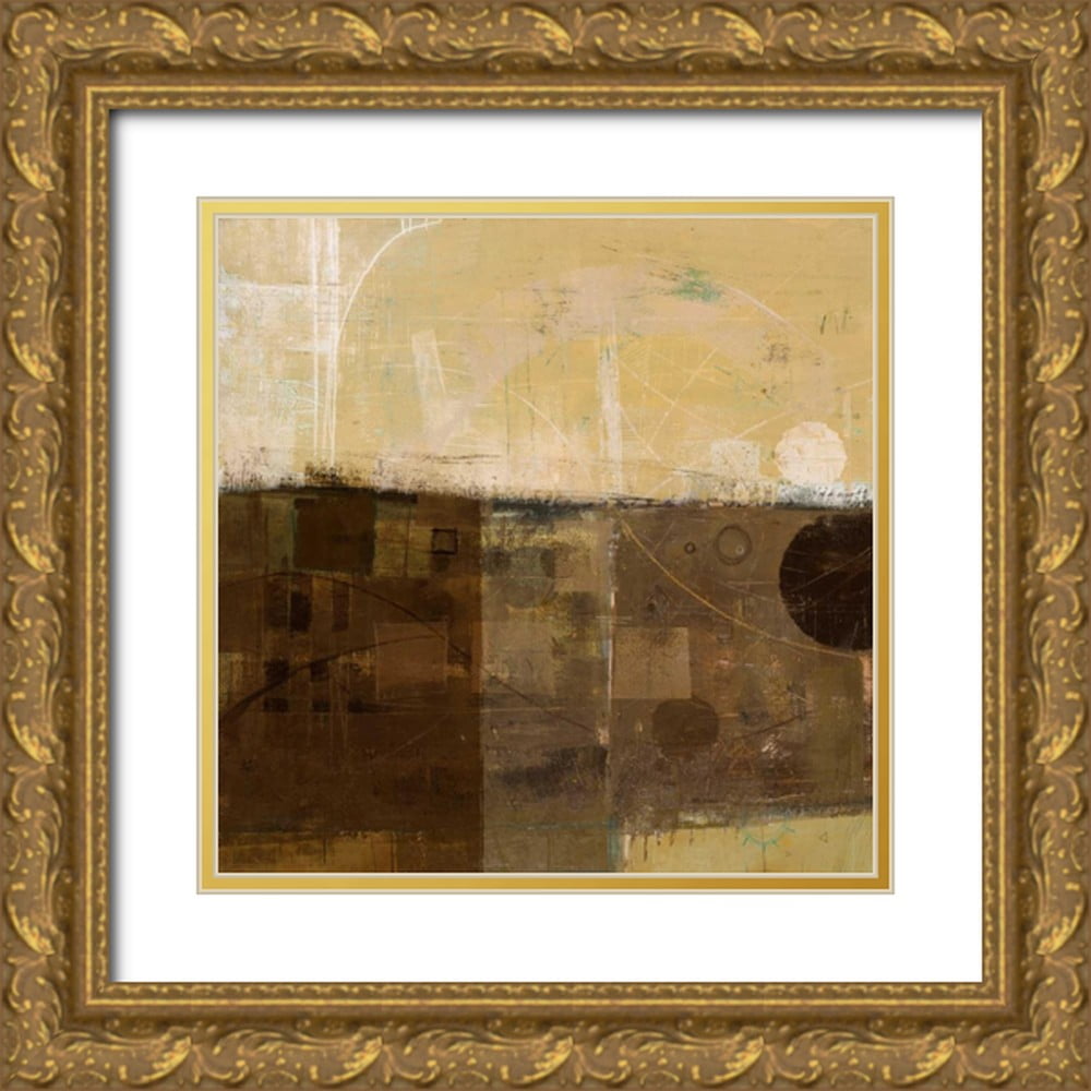Kingsley 26x26 Gold Ornate Wood Framed with Double Matting Museum Art ...