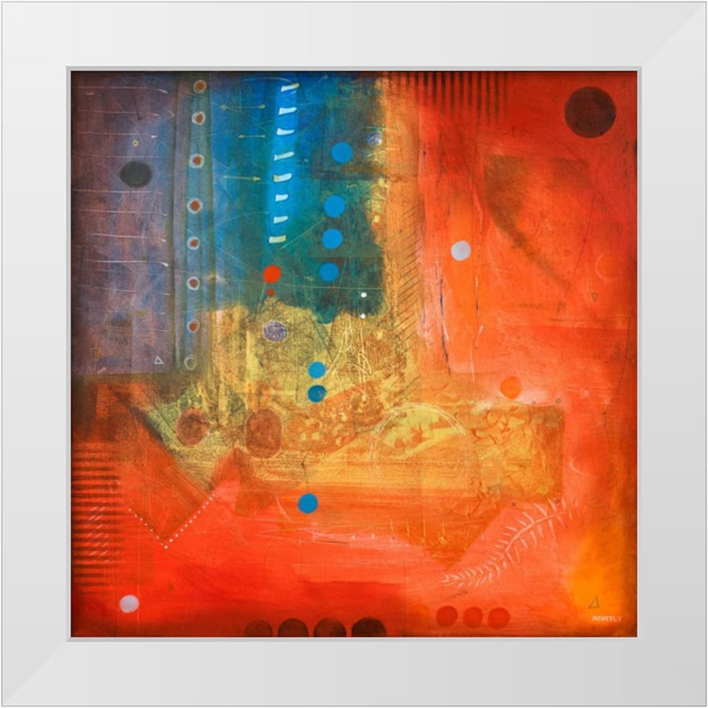 Kingsley 26x26 White Modern Wood Framed Museum Art Print Titled - Four ...