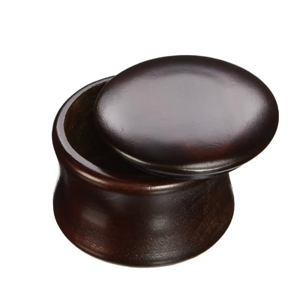 Kingsley Shave Soap Bowl with Lid Dark Wood - SRP $14 - Walmart.com