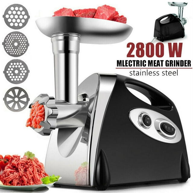 Kingslim Meat Grinder, 2800W Electric Food Grinder, Stainless Steel Meat Mincer with Blade, 4 ...