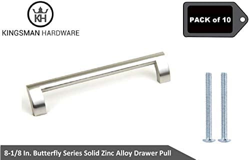 Kingsman Butterfly Series (Pack of 10) Solid Zinc Alloy Cabinet Drawer ...