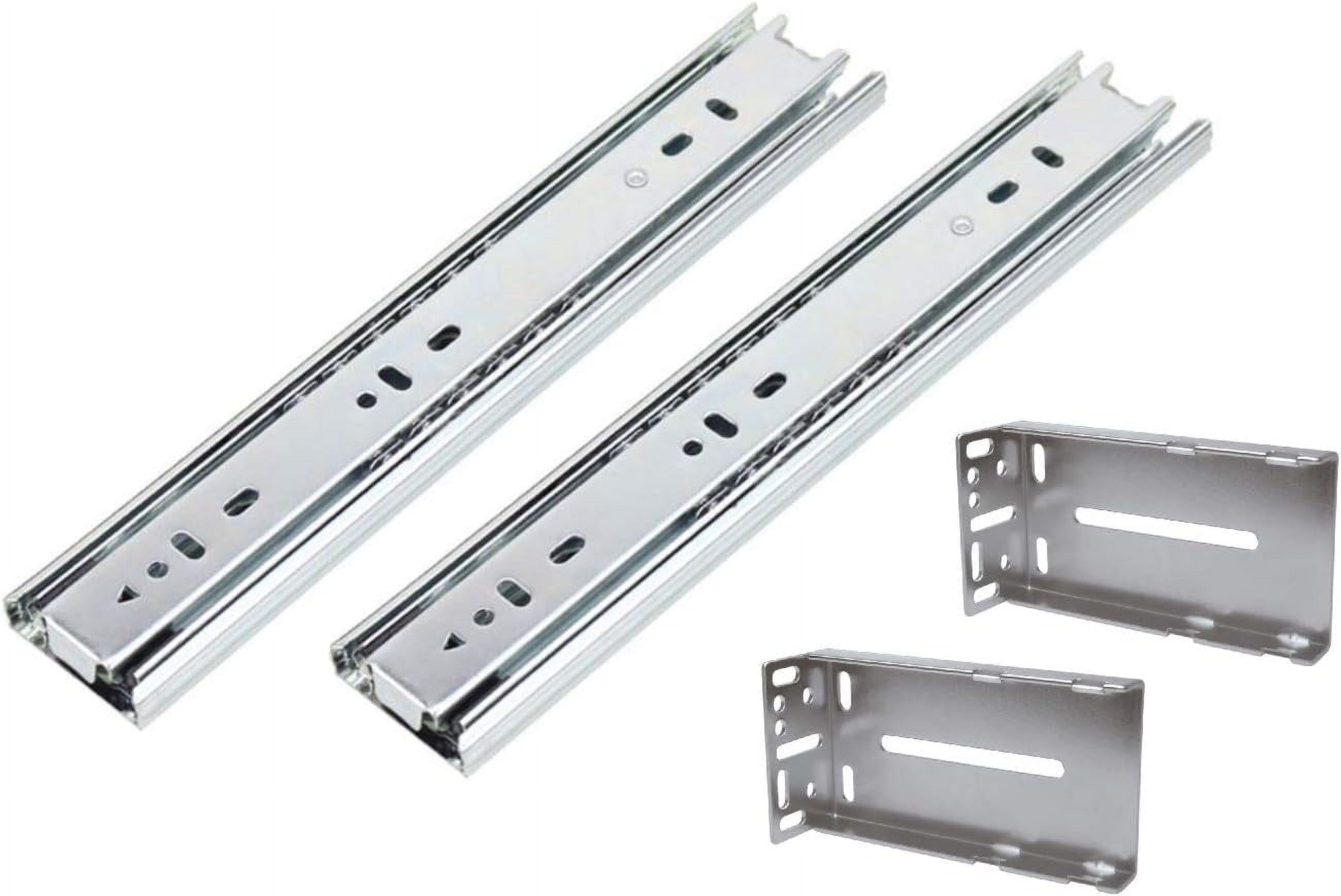 Kingsman Full Extension Ball Bearing Side Mount Cabinet Drawer Slide ...