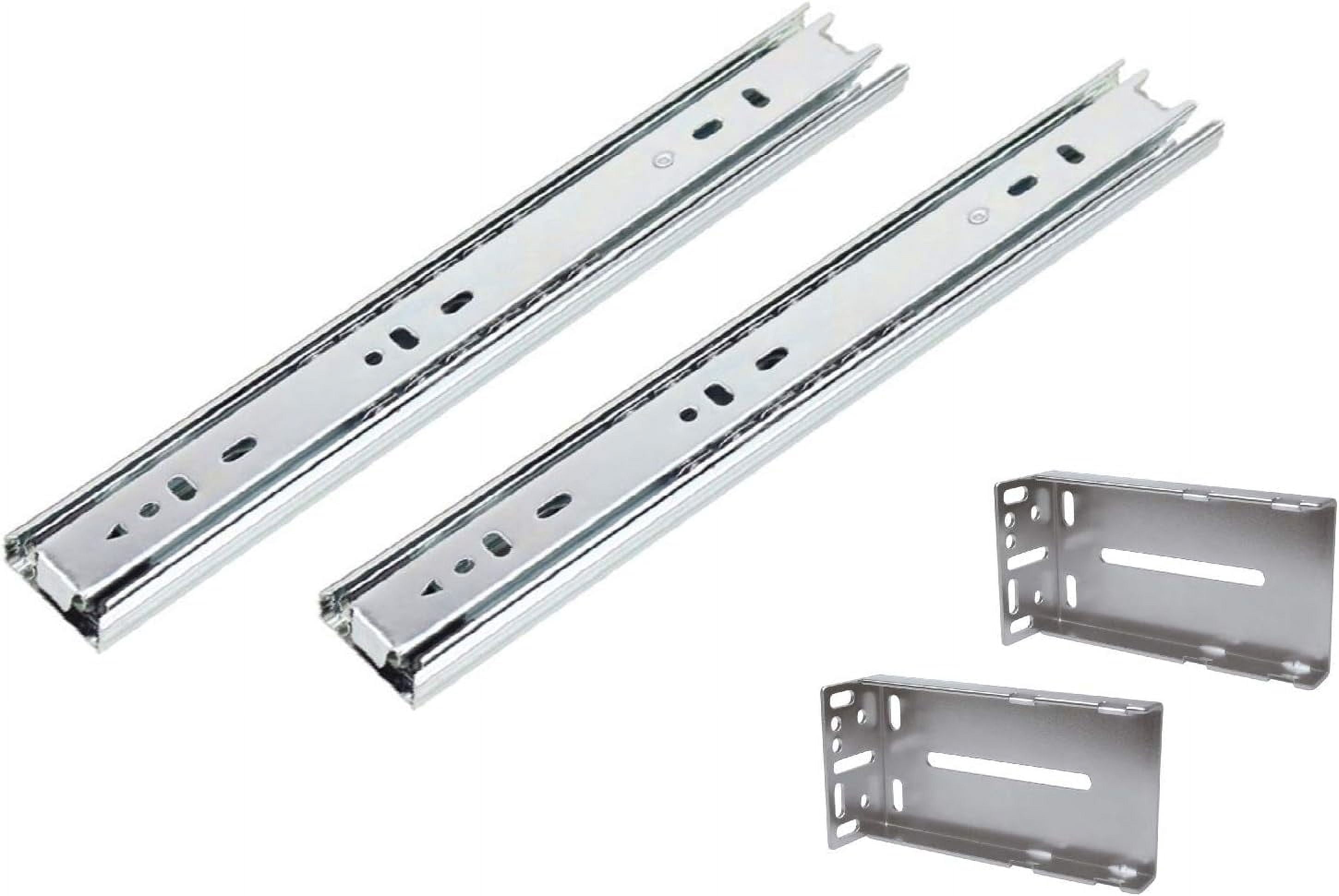 Kingsman Full Extension Ball Bearing Side Mount Cabinet Drawer Slide ...