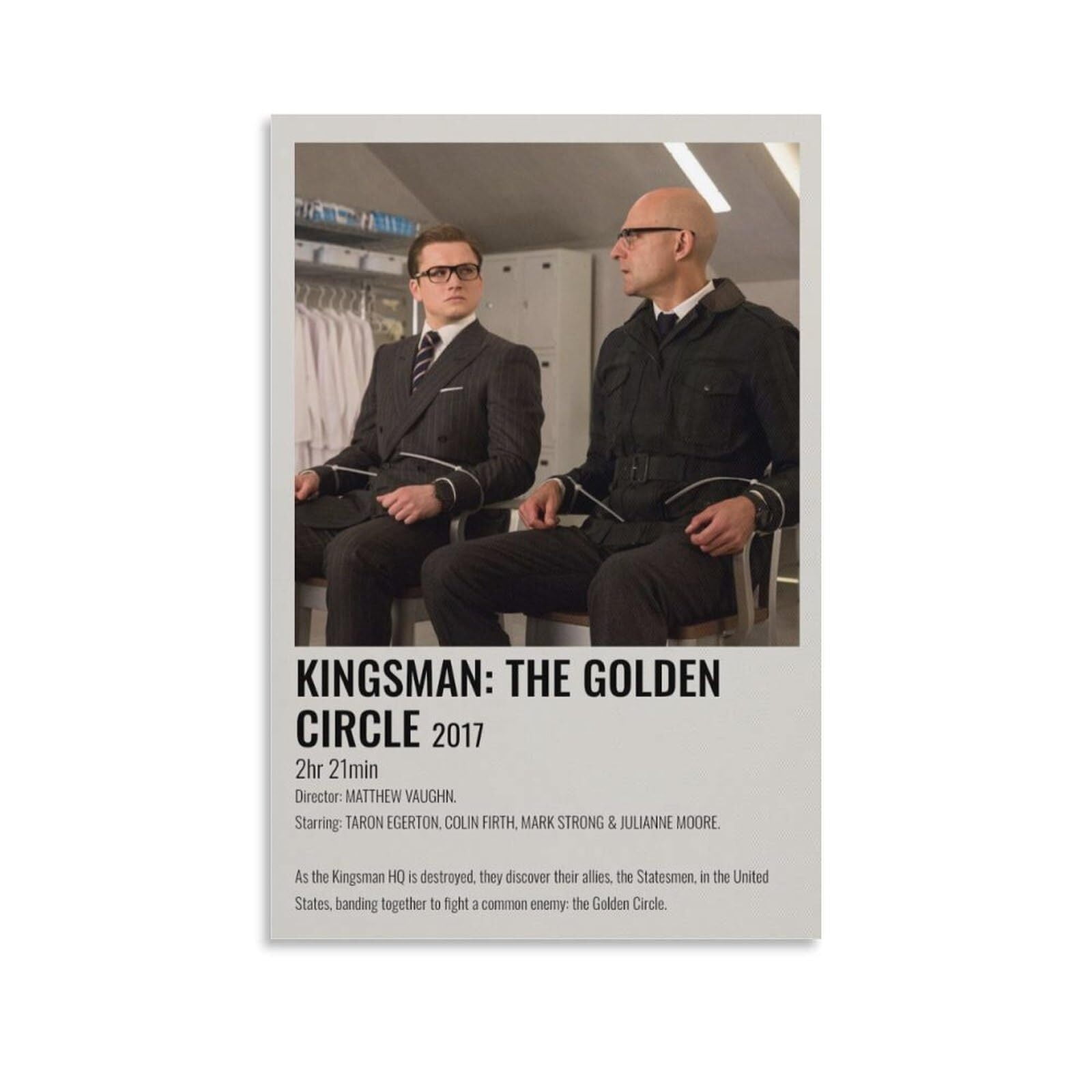 Kingsman The Golden Circle Action Comedy Adventure Oil Painting Poster ...