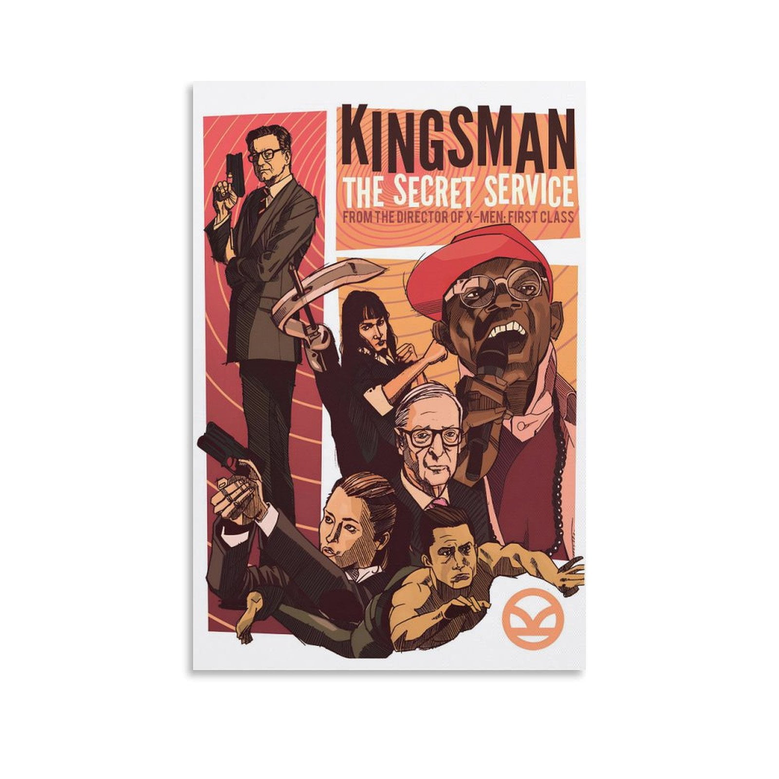 Kingsman The Secret Service Action Comedy Adventure Movie Oil Painting ...