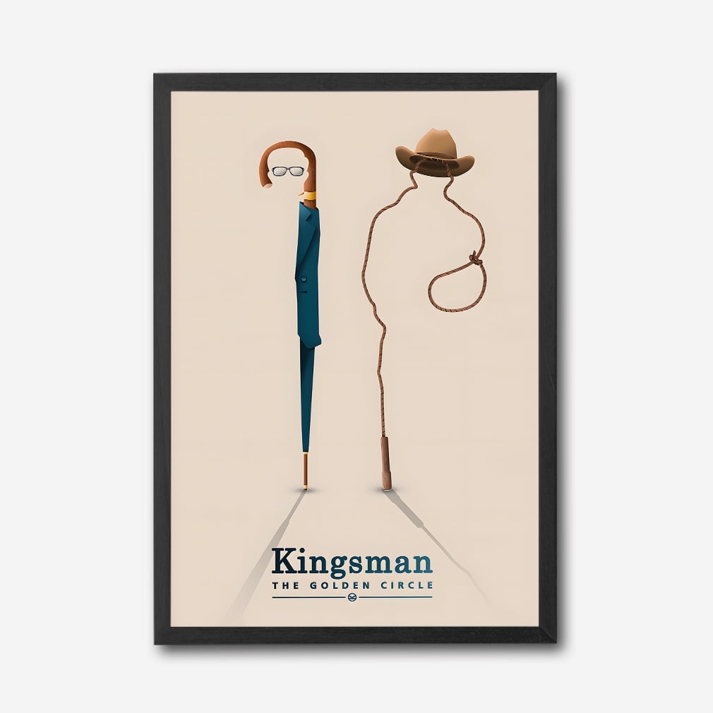 Kingsman The Golden Circle Canvas Wall Art, Minimalist Movie Poster ...