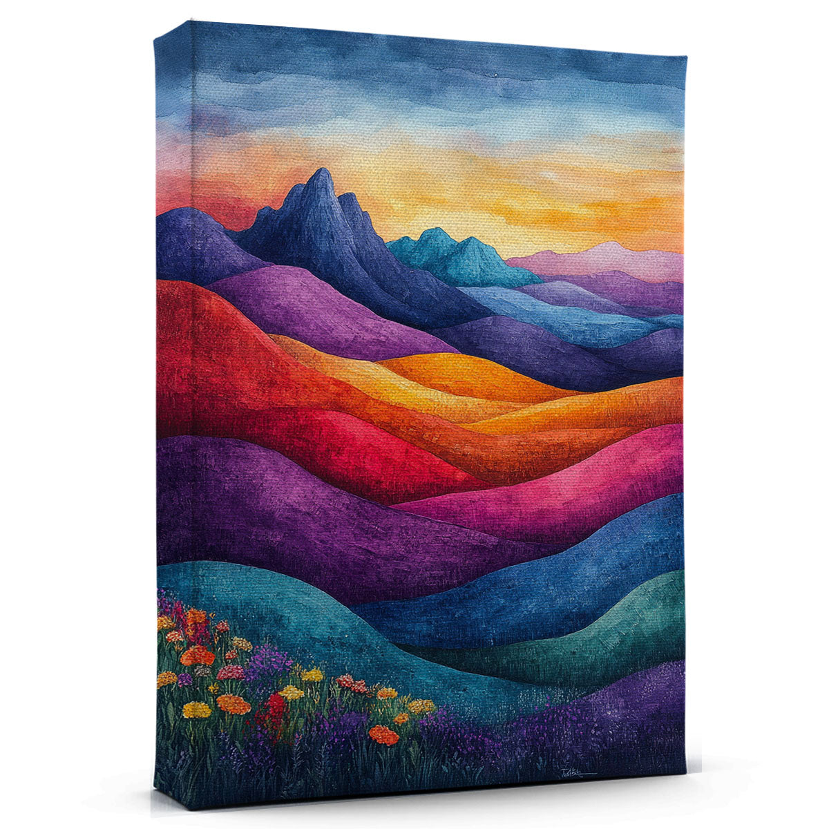 Kingsnake Arizona Mountain Canvas Art Animals, Colorful Kingsnake ...