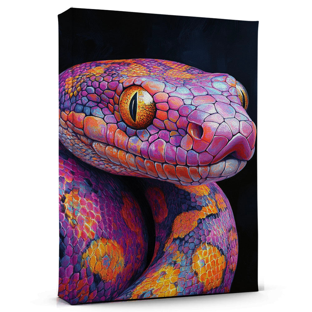 Kingsnake Mexican Black Canvas Painting Animal Artwork,Colorful ...