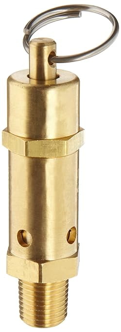 Kingston 112CSS Series Brass ASME-Code Safety Valve, 30 psi Set ...