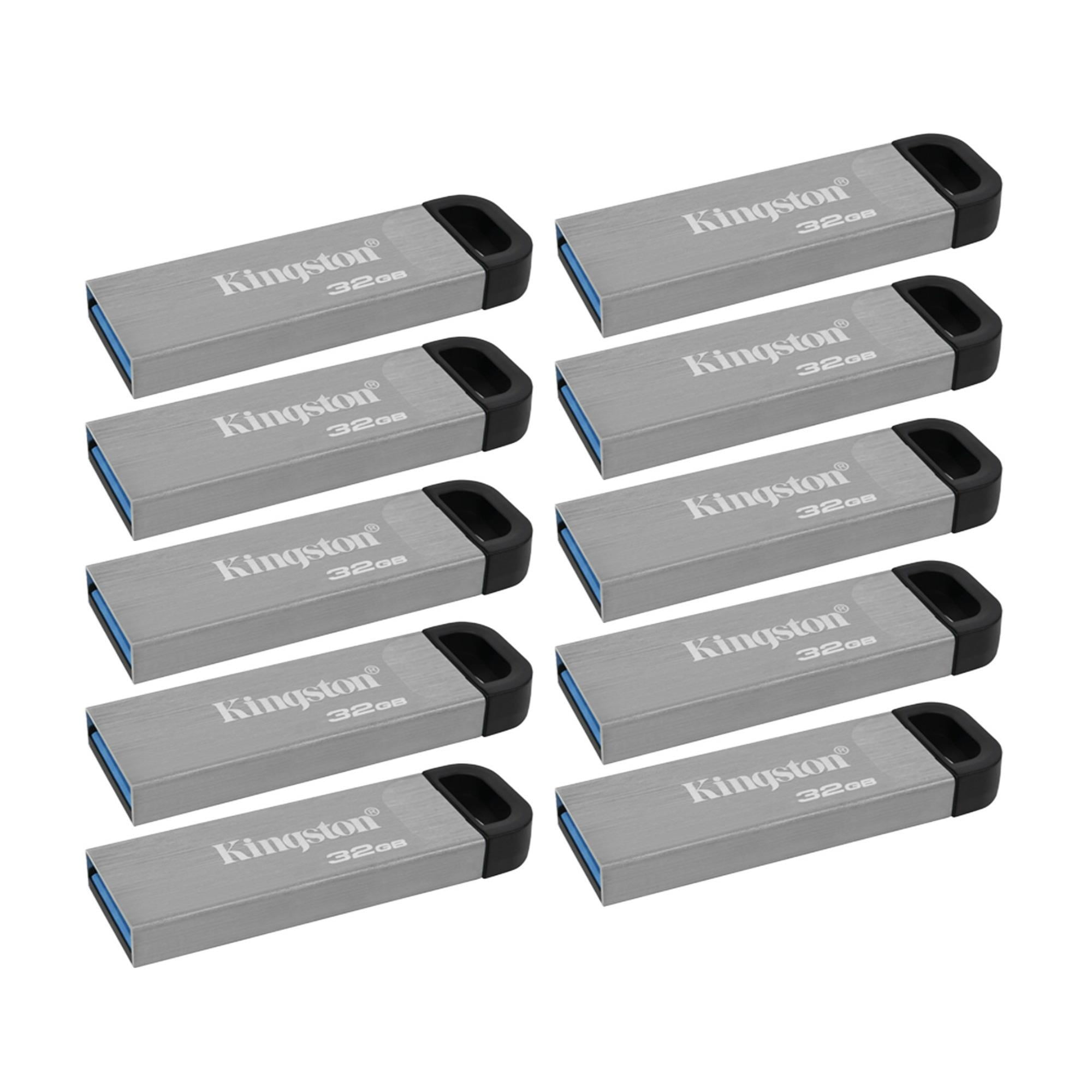 Kingston 32GB Kyson USB 3.2 Gen 1 200MB/s Read Metal Flash Drive (10 ...