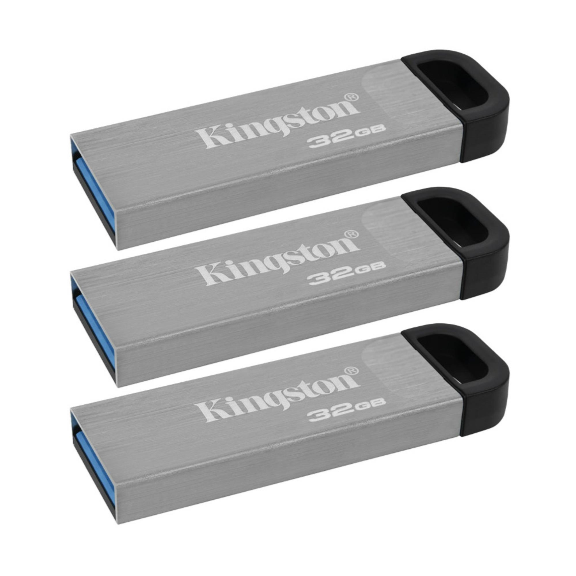 Kingston 32GB Kyson USB 3.2 Gen 1 200MB/s Read Metal Flash Drive (3 ...
