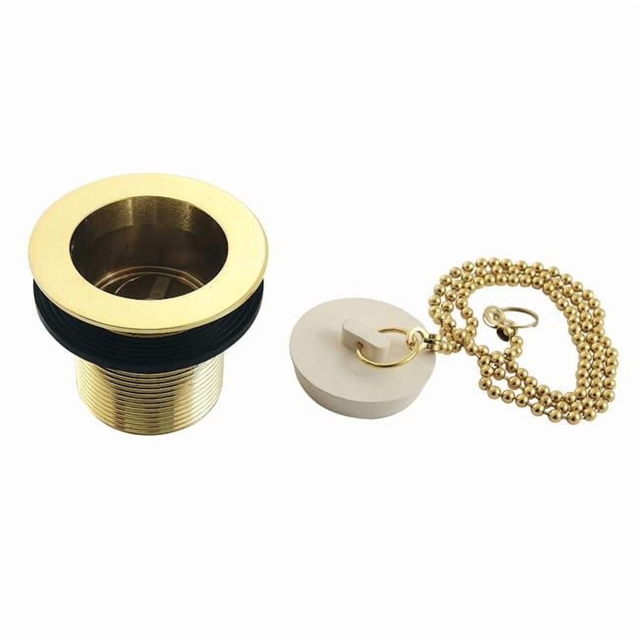 Kingston Brass DSP17PB 1.5 in. Chain & Stopper Tub Drain with 1.75 in ...