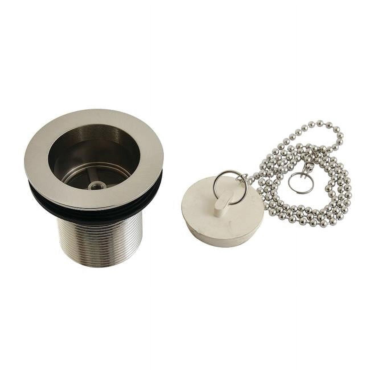 Kingston Brass DSP20SN 1.5 in. Chain & Stopper Tub Drain with 2 in ...