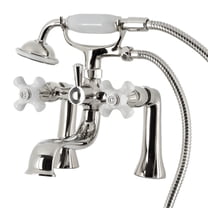 Kingston Brass AE6407RX Belknap 7" Center Deck-Mount Clawfoot Tub ...