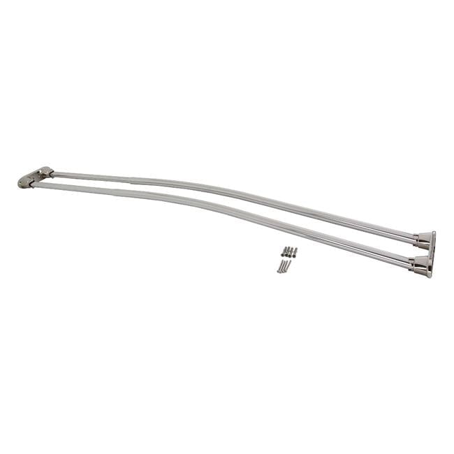 Kingston Brass 60-72 in. Edenscape Stainless Steel Adjustable Double ...