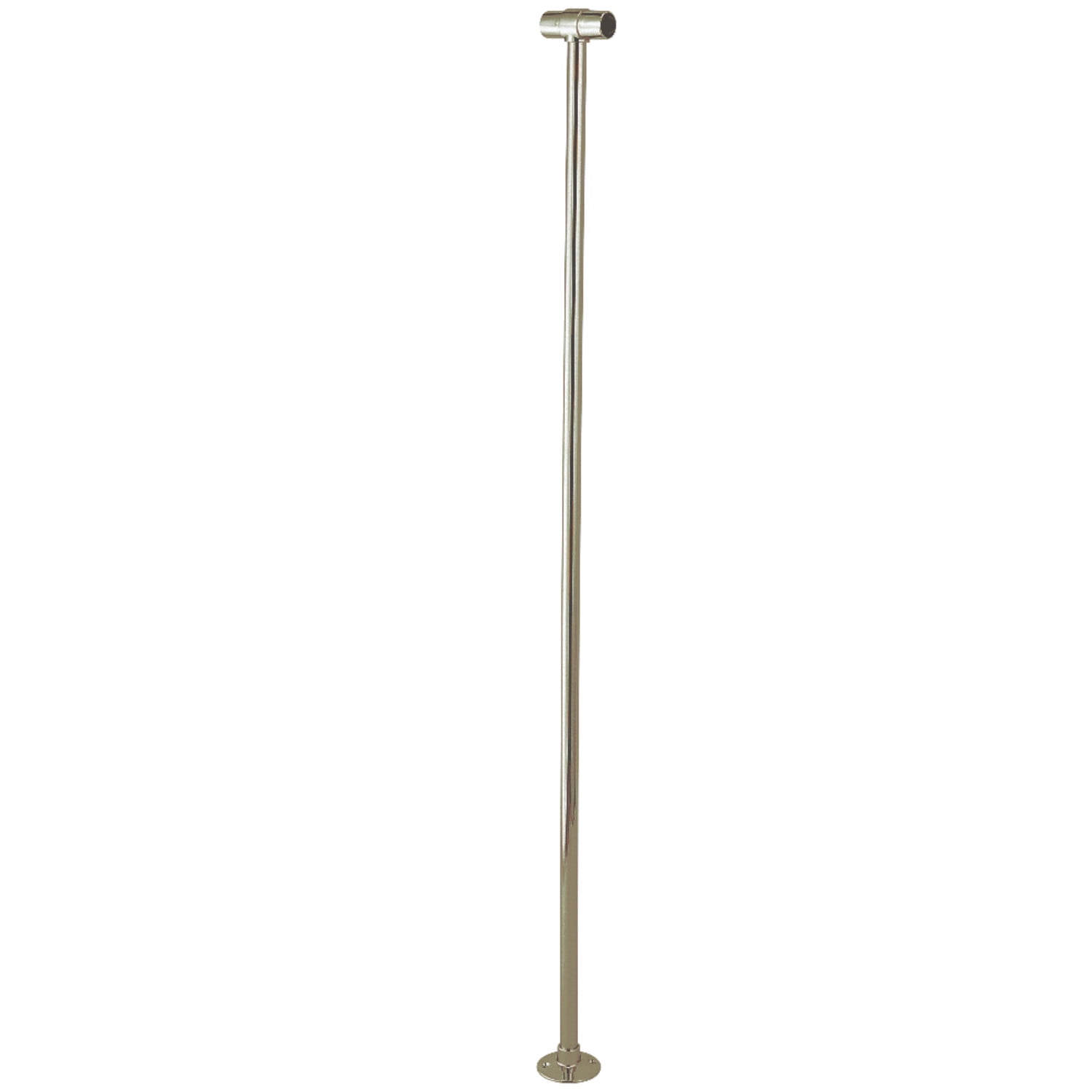 Kingston Brass ABT1042-8 Shower Curtain Rail Support, Brushed Nickel ...