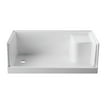 Aquatique 60" x 32" Single Threshold Shower Base With Left Hand Drain ...
