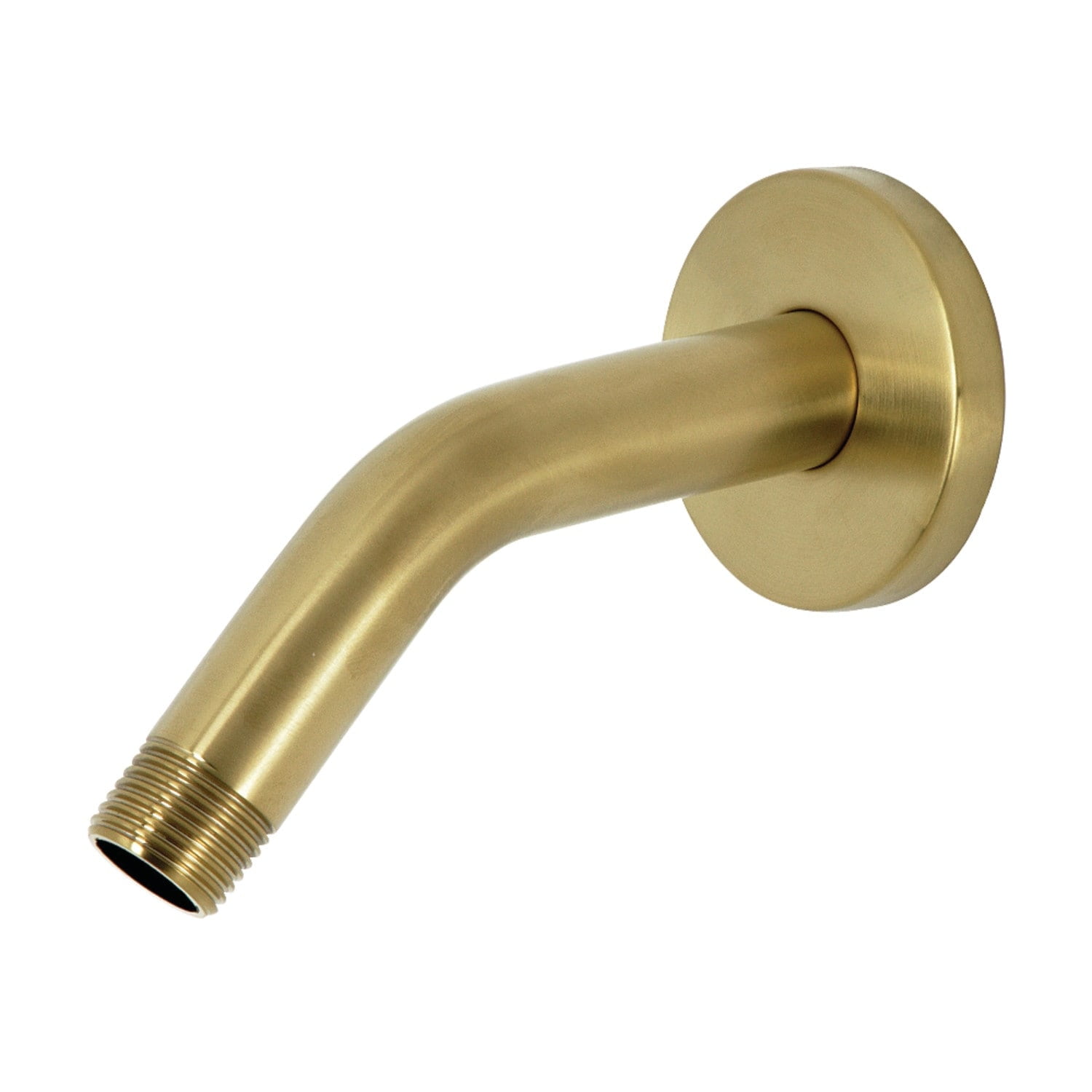 Kingston Brass AquaElements 6-Inch Shower Arm with Flange Brushed Brass ...