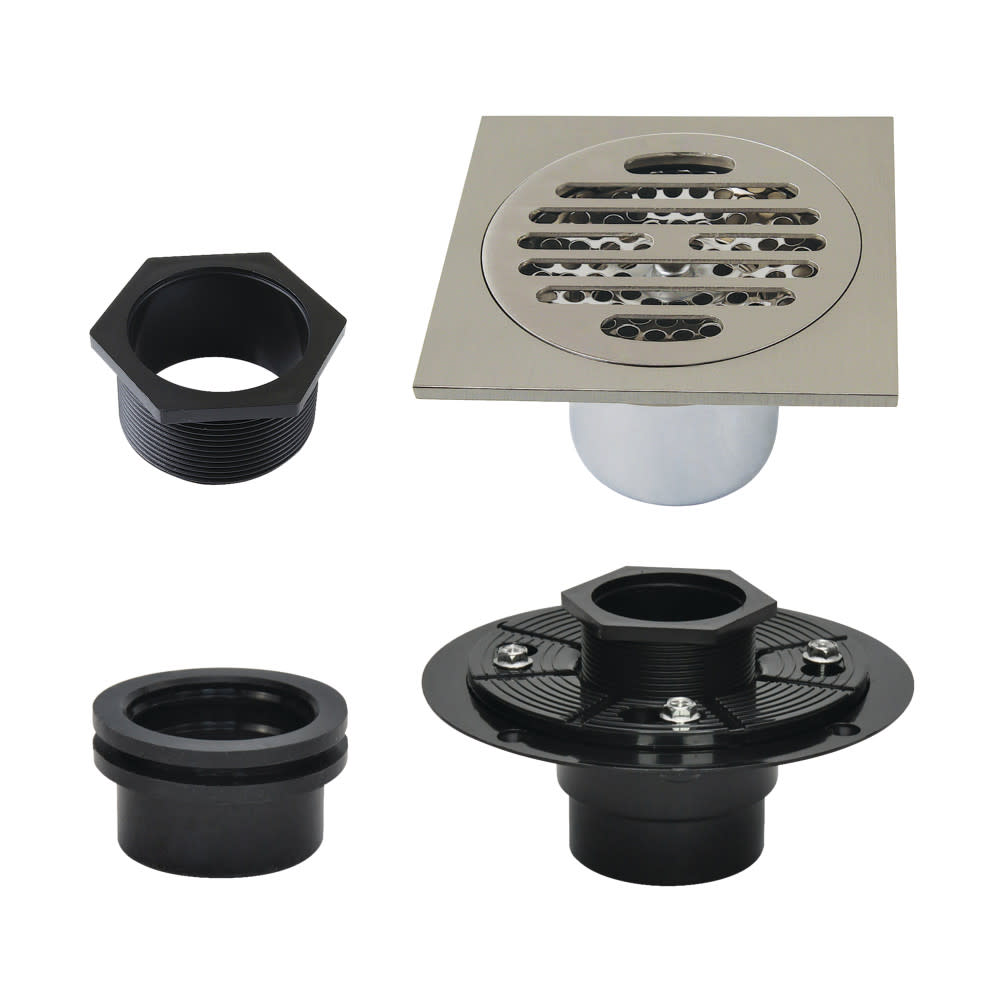 Kingston Brass Bsfk4262 Watercourse 3-15/16" Square Shower Drain ...