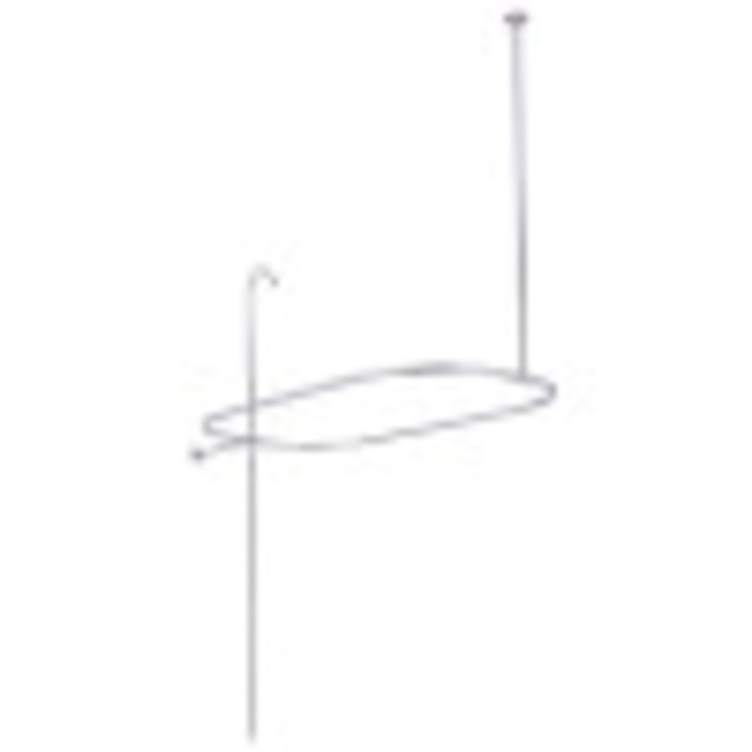 Kingston Brass CC10401 Standard Mount Vintage Oval Shower Riser With ...