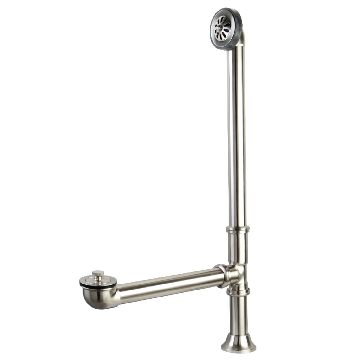 Kingston Brass CC2088 Clawfoot Tub Waste & Overflow Drain, Brushed ...