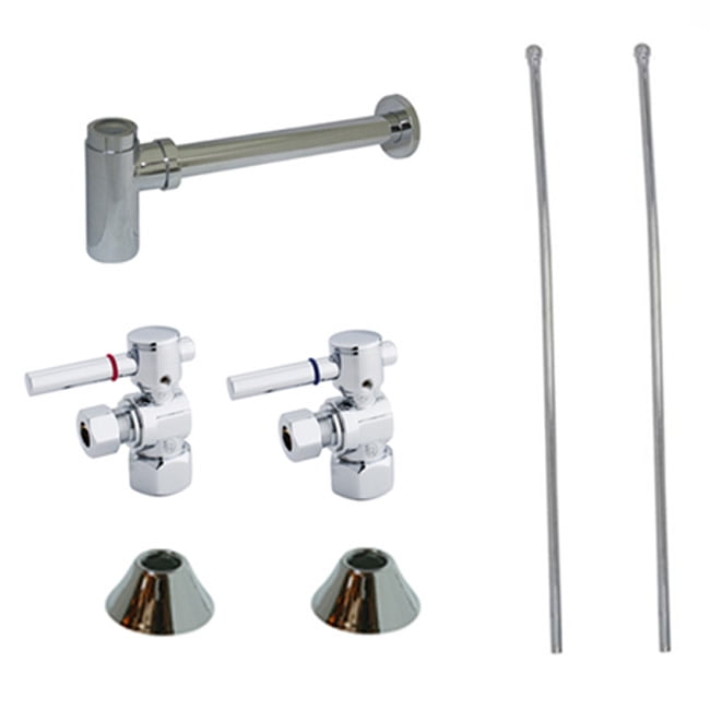 Kingston Brass CC43101DLLKB30 Standard Mount Modern Plumbing Sink Trim ...