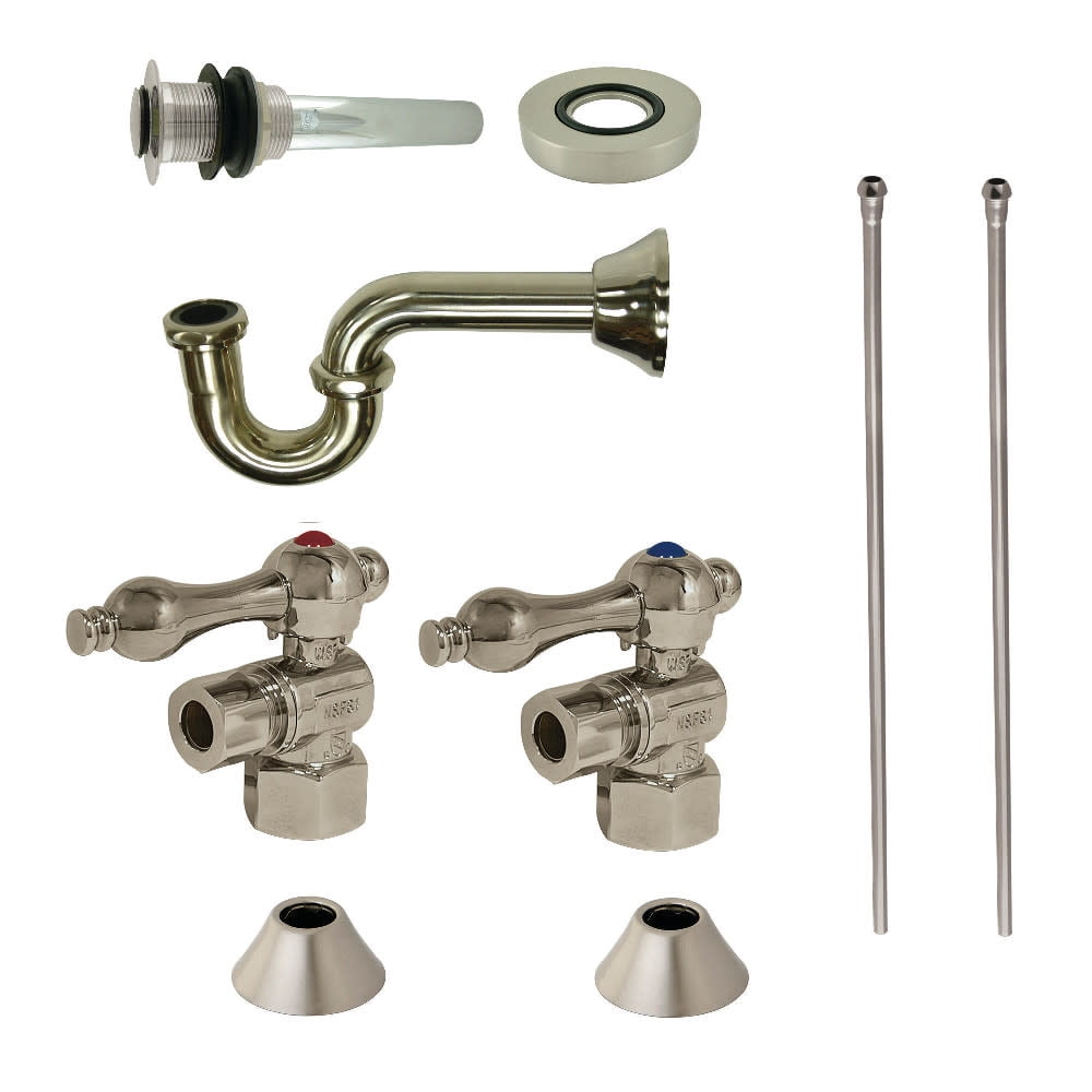 Kingston Brass CC43108VKB30 Traditional Plumbing Sink Trim Kit with P ...