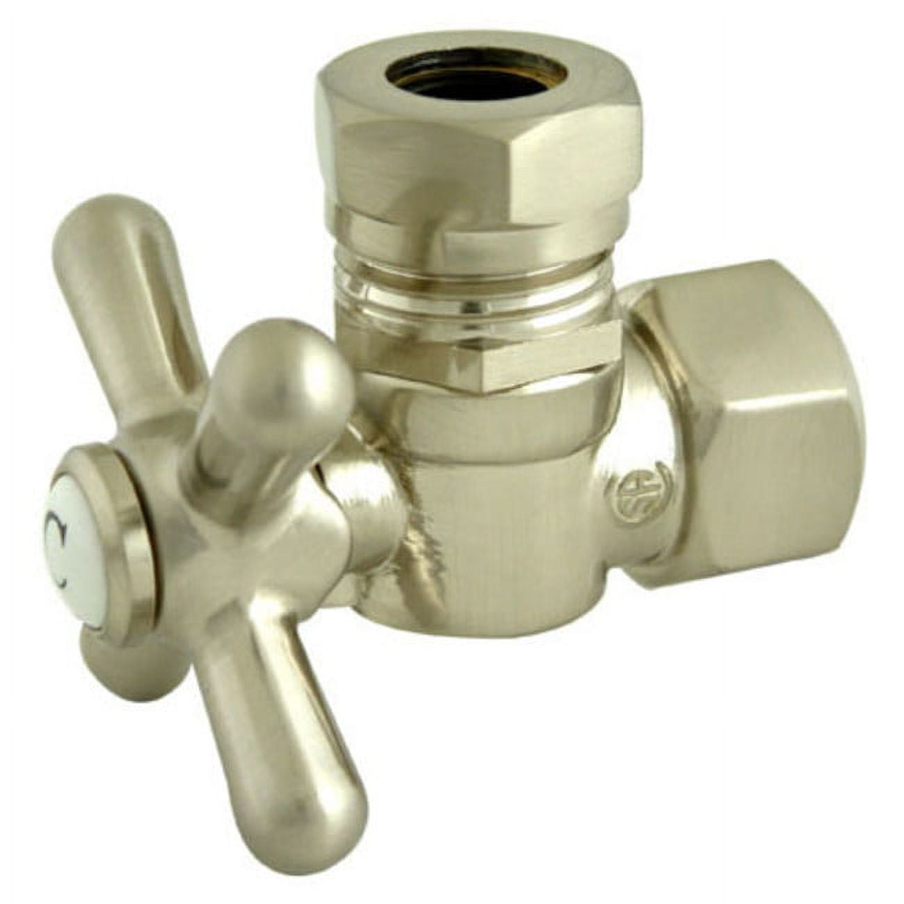 Kingston Brass CC44108X 1/2" FIP x 1/2" or 7/16" Slip Joint Angle Stop ...