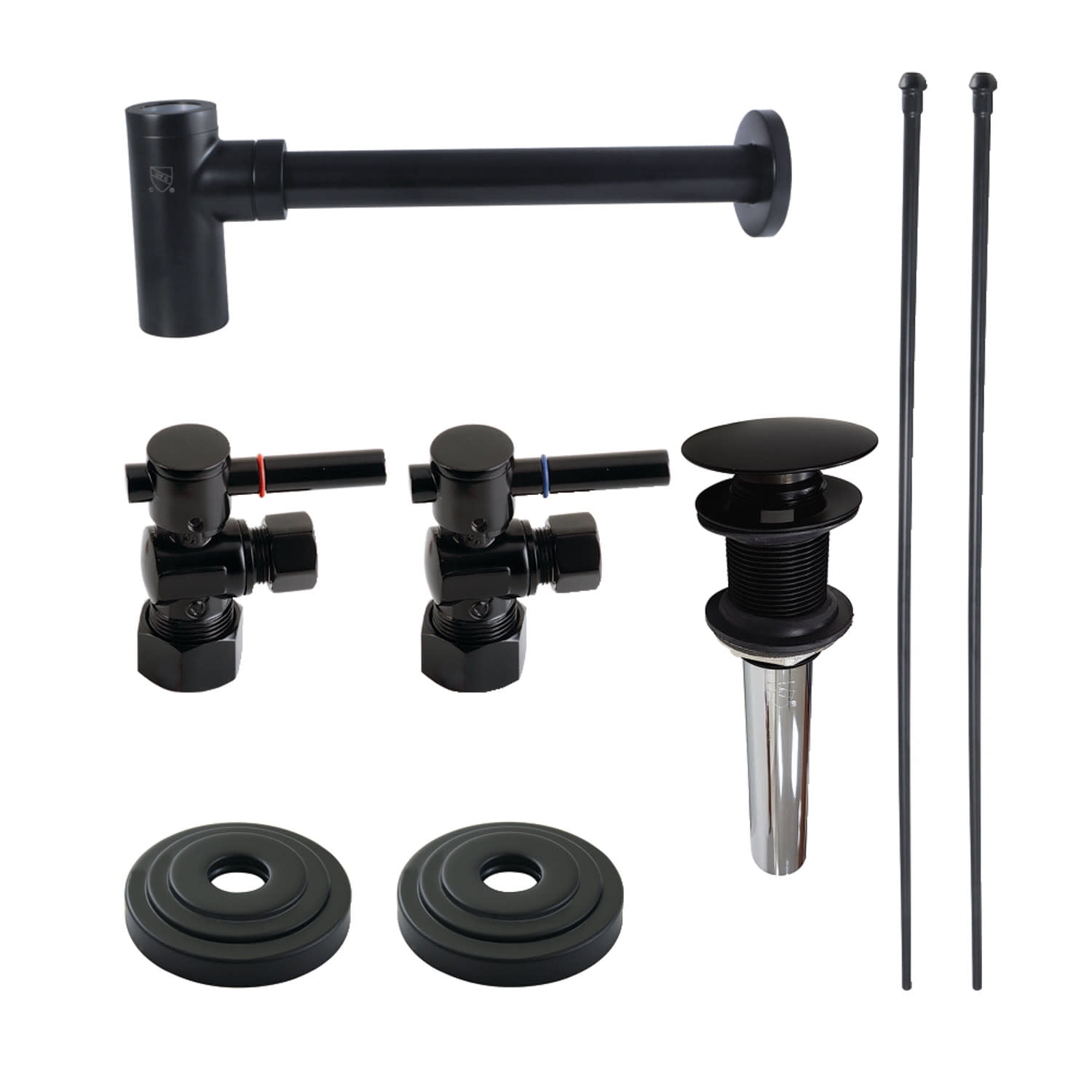 Kingston Brass CC53300DLTRMK1 Plumbing Sink Trim Kit with Bottle Trap ...