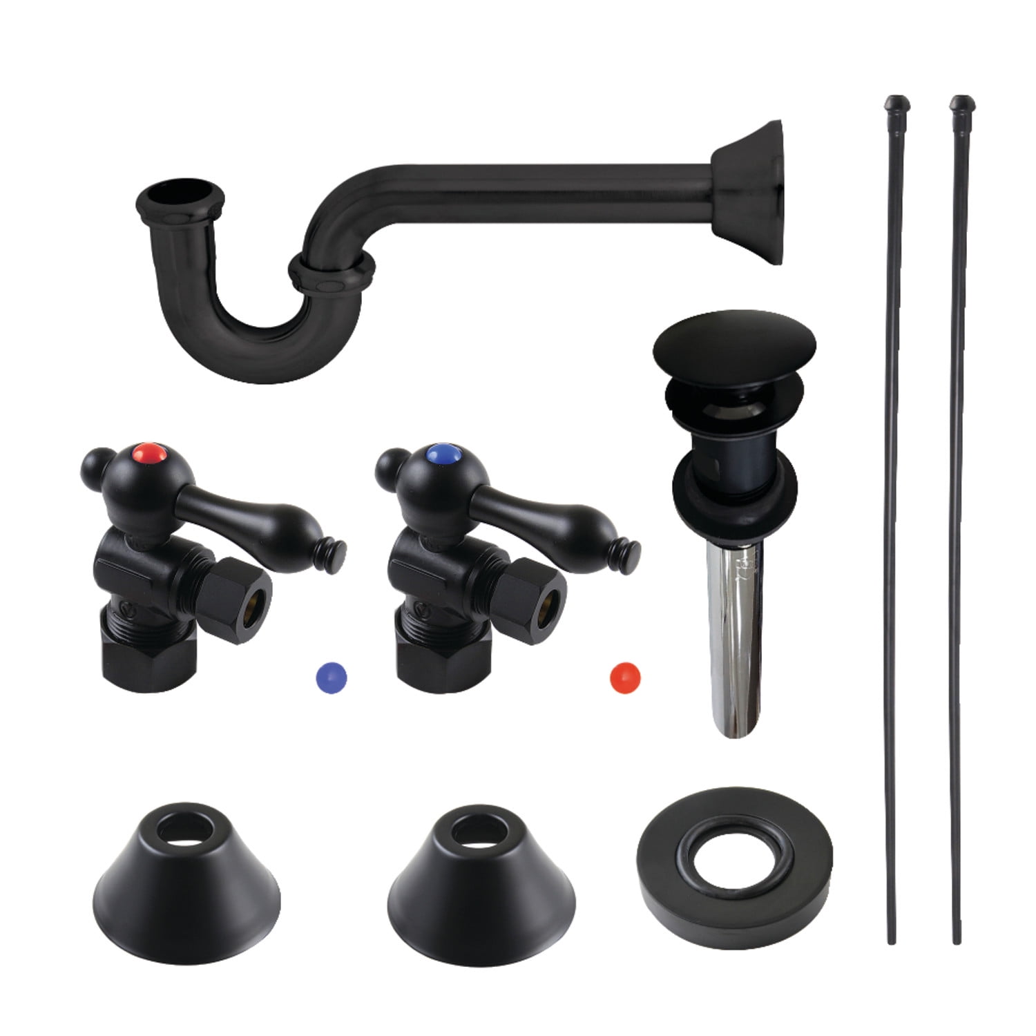 Kingston Brass CC53300VOKB30 Standard Mount Traditional Plumbing Sink ...