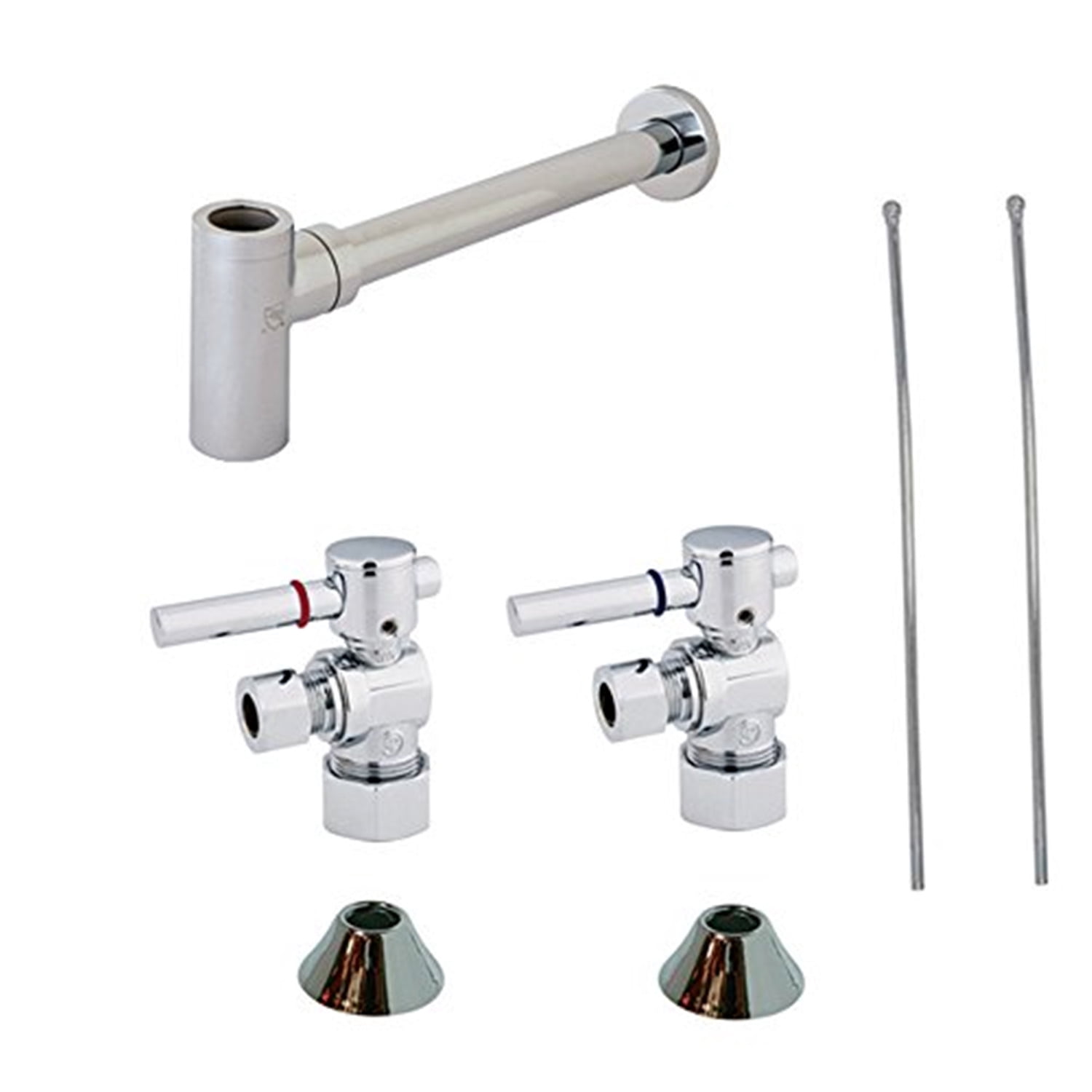 Kingston Brass CC53301DLLKB30 Modern Standard Mount Plumbing Sink Trim ...
