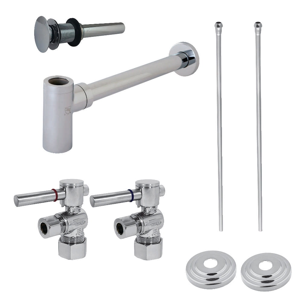 Kingston Brass CC53301DLTRMK1 Plumbing Sink Trim Kit with Bottle Trap ...