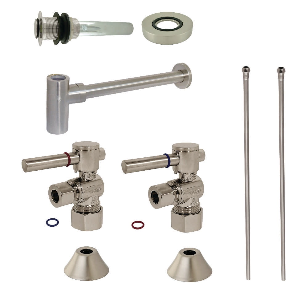 Kingston Brass CC53308DLVKB30 Modern Plumbing Sink Trim Kit with Bottle ...