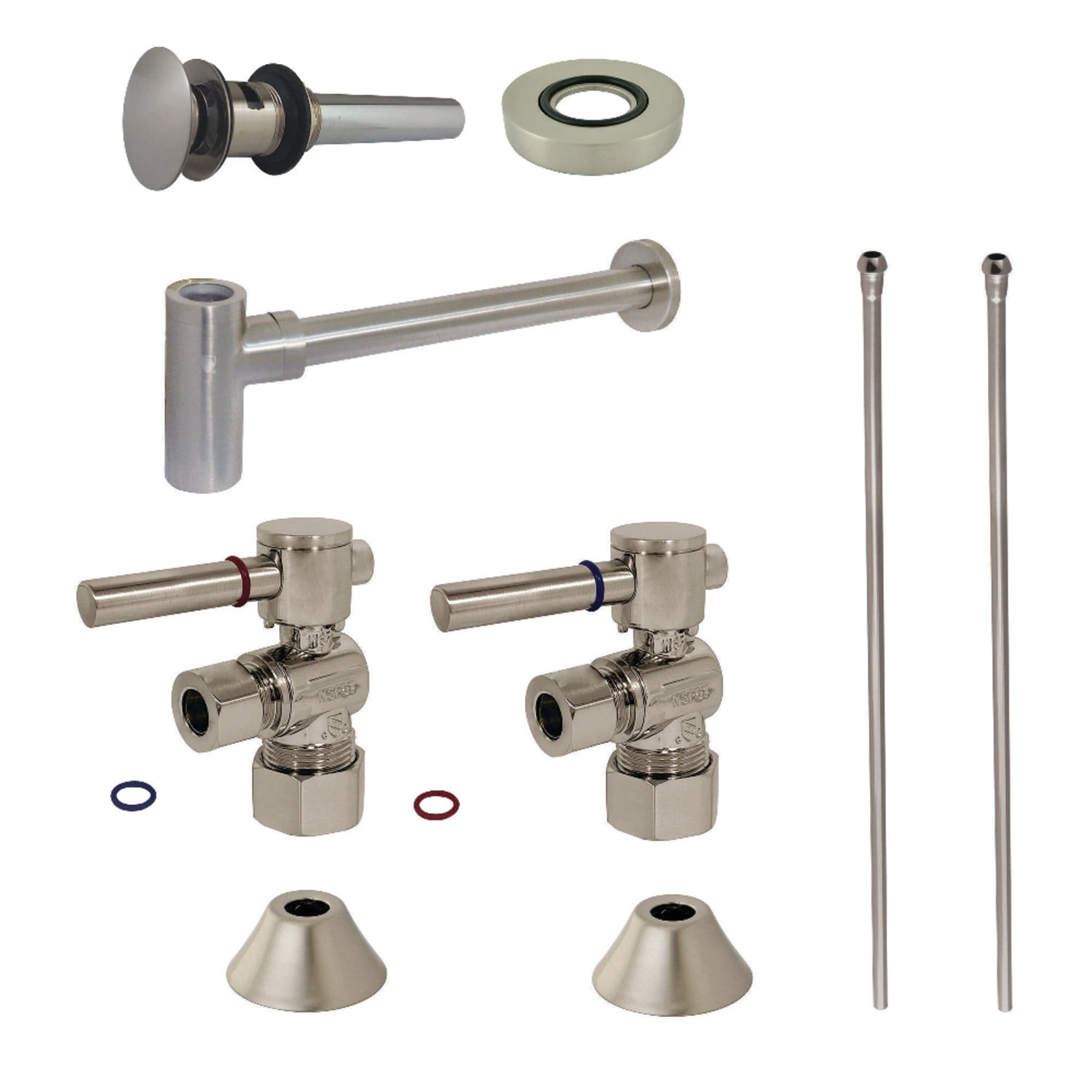 Kingston Brass CC53308DLVOKB30 Modern Plumbing Sink Trim Kit with ...