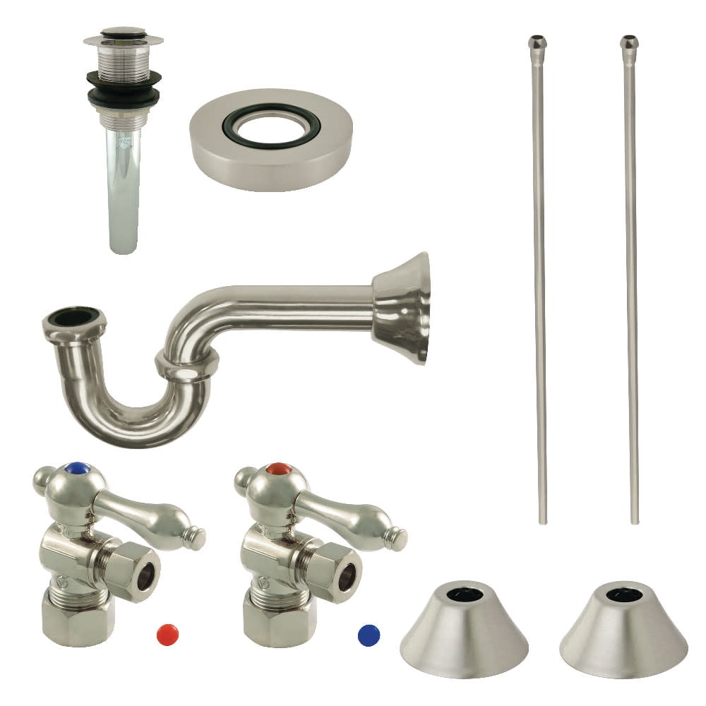 Kingston Brass CC53308VKB30 Traditional Plumbing Sink Trim Kit with P ...