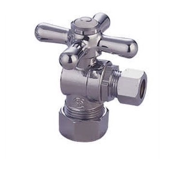 Kingston Brass CC54401DL 5/8" OD Comp x 1/2" OD Comp Angle Stop Valve ...